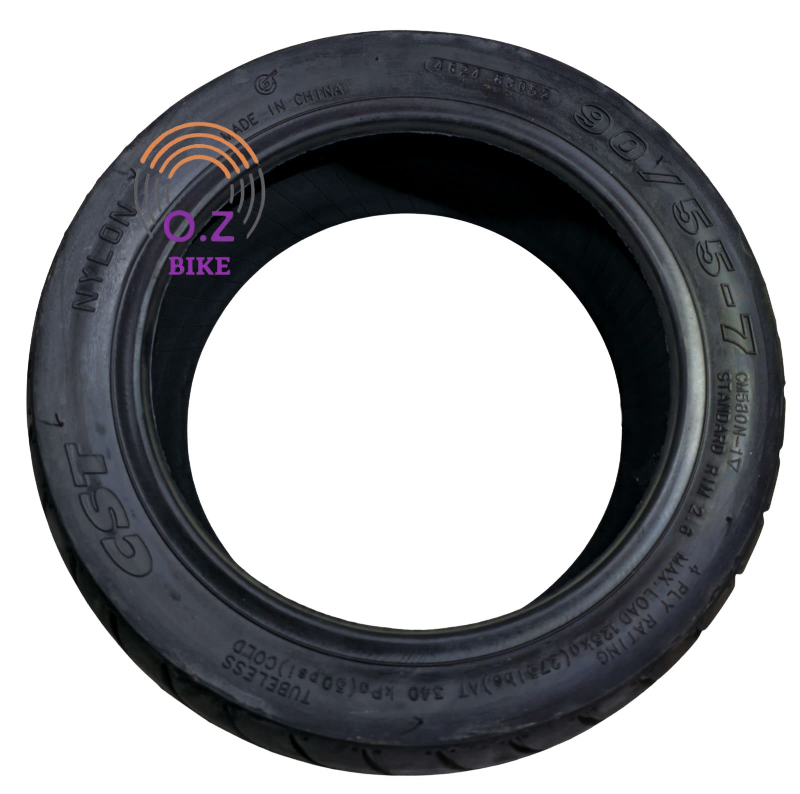 צמיג לקורקינט 90/55-7 CST טיובלס למנוע H90 עם שכבת הגנה ג’ל - O.Z BIKE ...